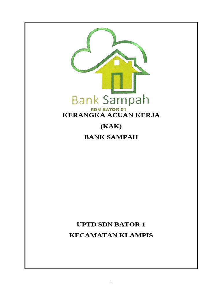 Kak Bank Sampah | PDF