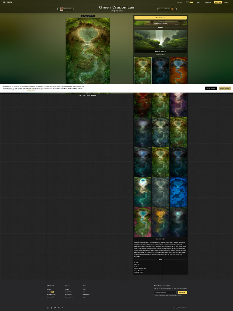 Green Dragon Lair - Czepeku Maps | PDF