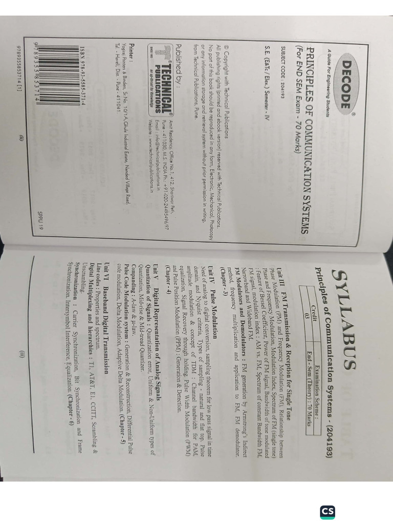 PCS Unit 3 Decode | PDF