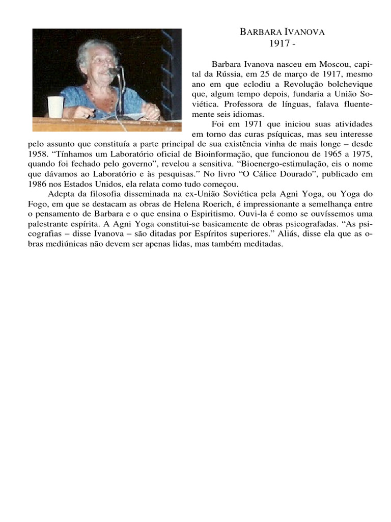 Biografia de Barbara Ivanova | PDF