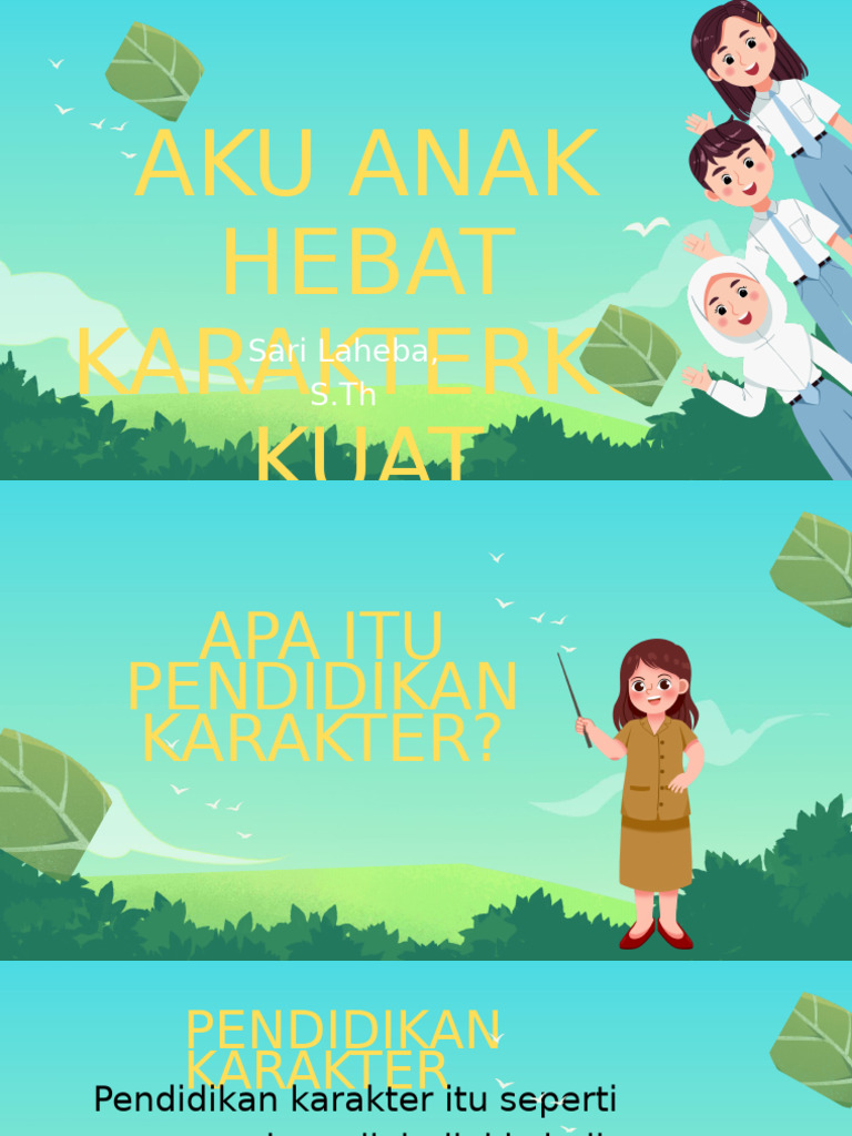 Pentingnya Pendidikan Karakter Anak | PDF