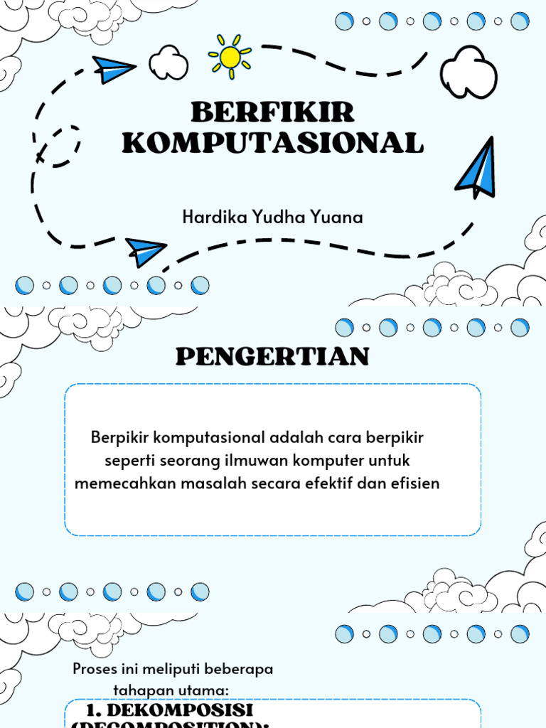Biru Dan Putih Minimalis Ilustrasi Lucu Tugas Presntasi PDF | PDF