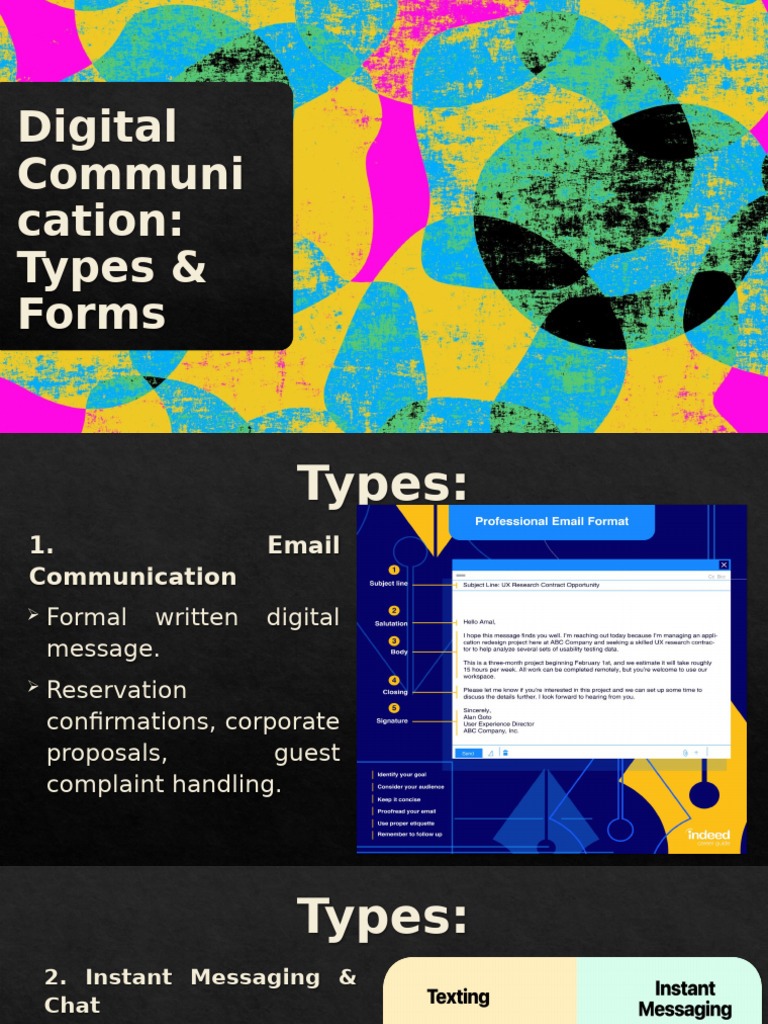 Types and Forms of Digital Communication | PDF | Online Chat | Internet
