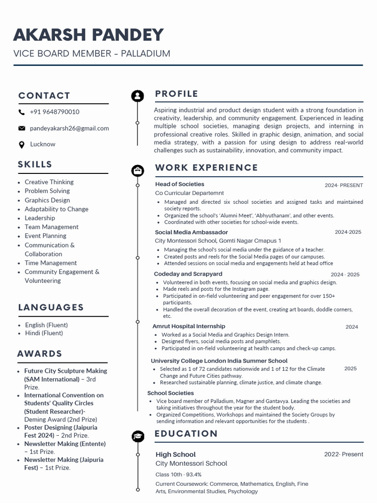 Blue and Gray Simple Professional CV Resume | PDF | Graphic Design ...