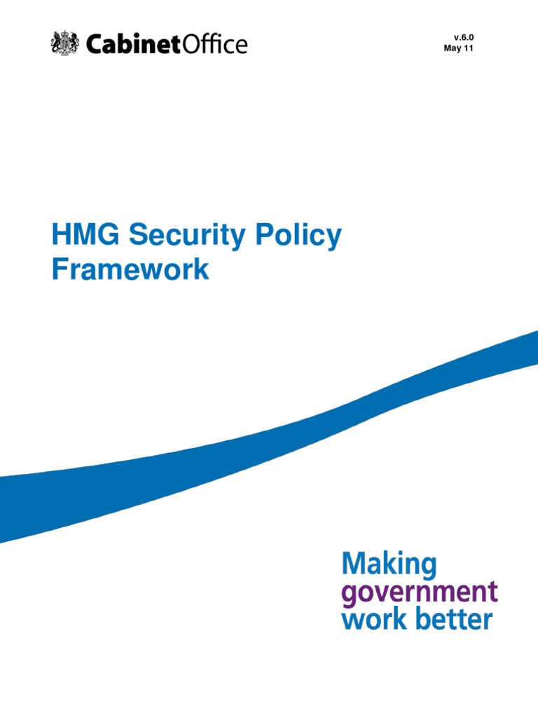 HMG Security Policy 0 0 | PDF | Classified Information | Freedom Of ...