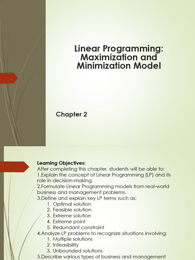 Linear Programming | PDF