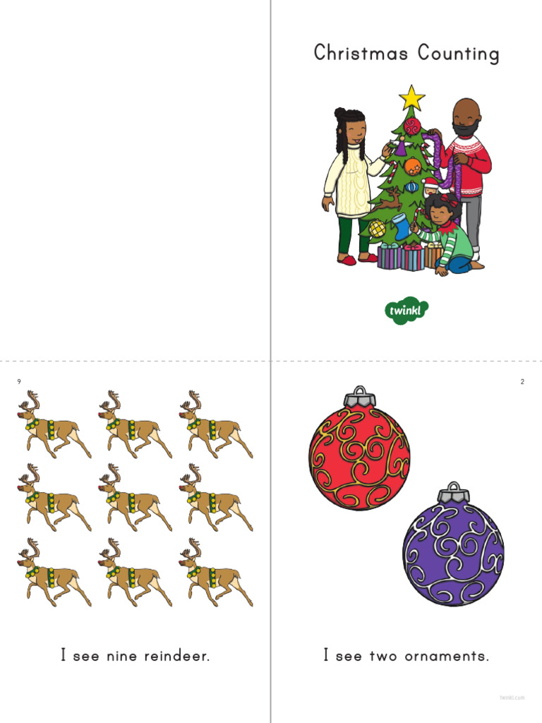 Christmas Counting Emergent Reader | PDF