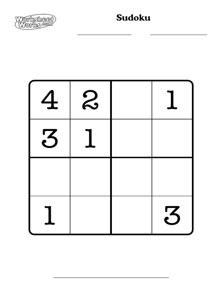 WorksheetWorks Sudoku 2 | PDF
