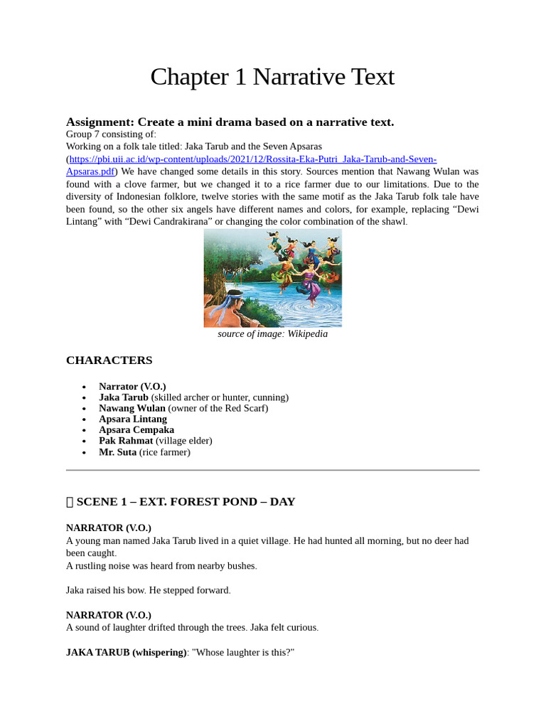 Chapter 1 Narrative Text | PDF | Traditional Stories | Folklore