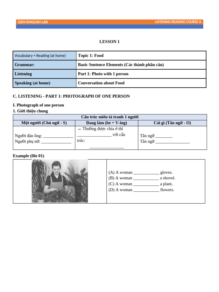 Lesson 1 - Basic TOEIC (Modified) | PDF