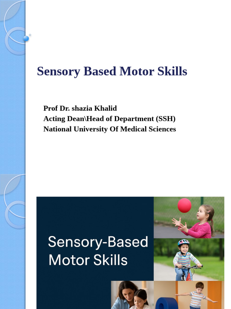 Understanding Sensory-Based Motor Skills | PDF