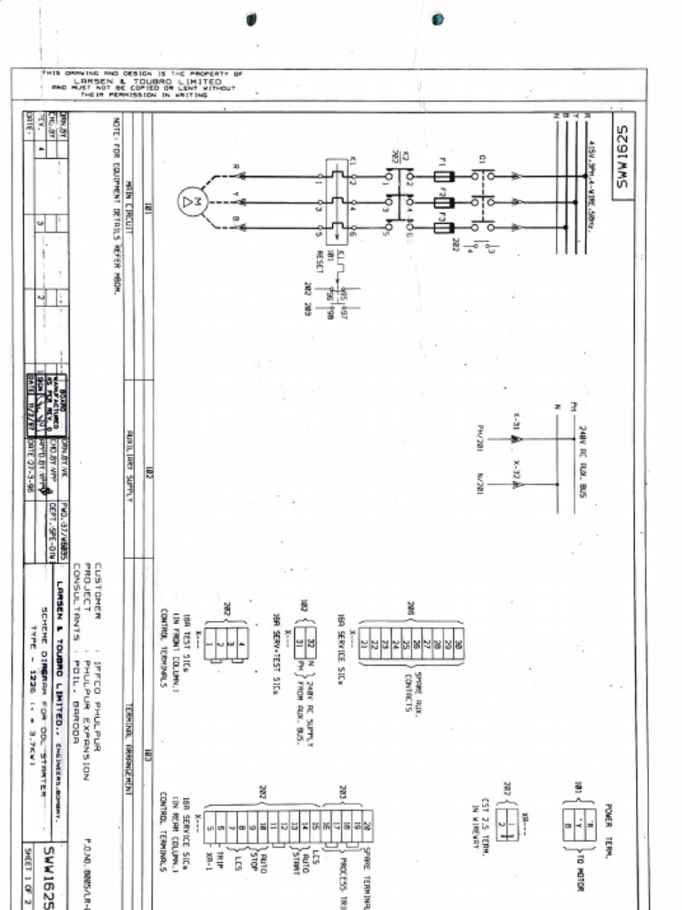 L&T 415V - SWW1625 | PDF