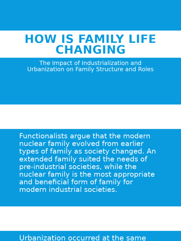 Changing Family Structures in Modern Society | PDF