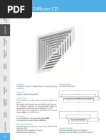 4-Way Ceiling Diffuser Specifications | PDF | Duct (Flow) | Galvanization
