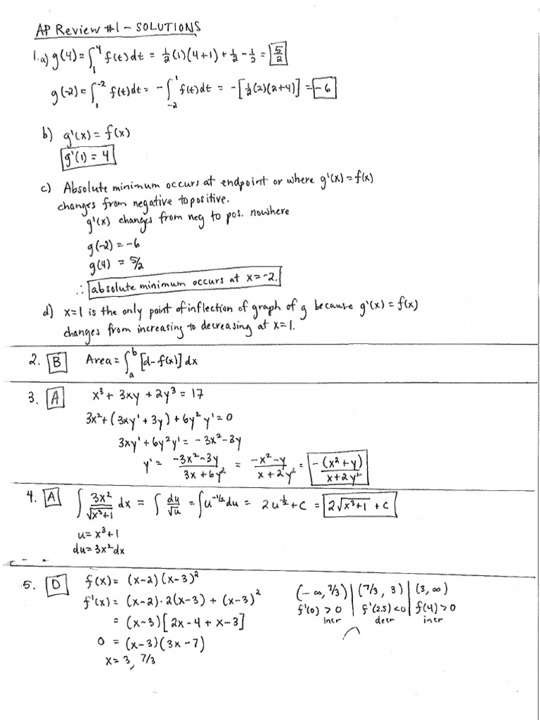 AP Review 1 KEY | PDF