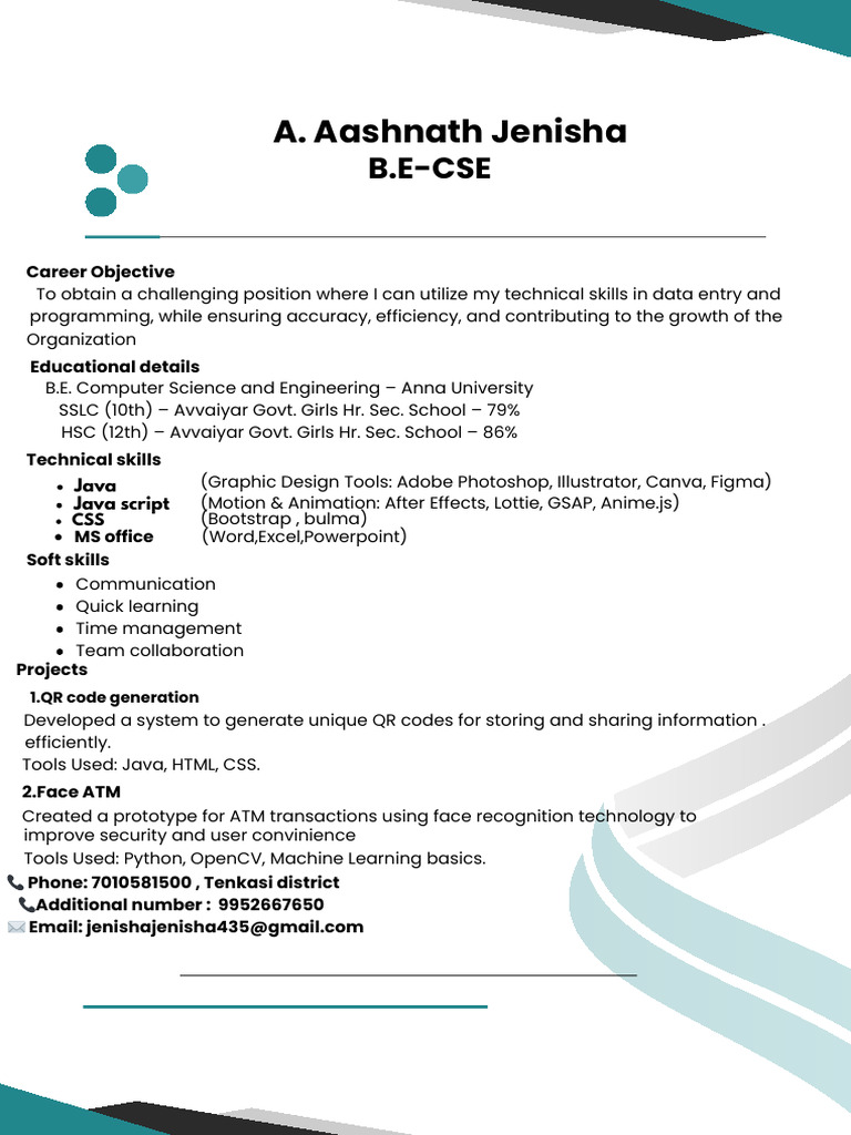 Data Entry & Programming Skills Resume | PDF
