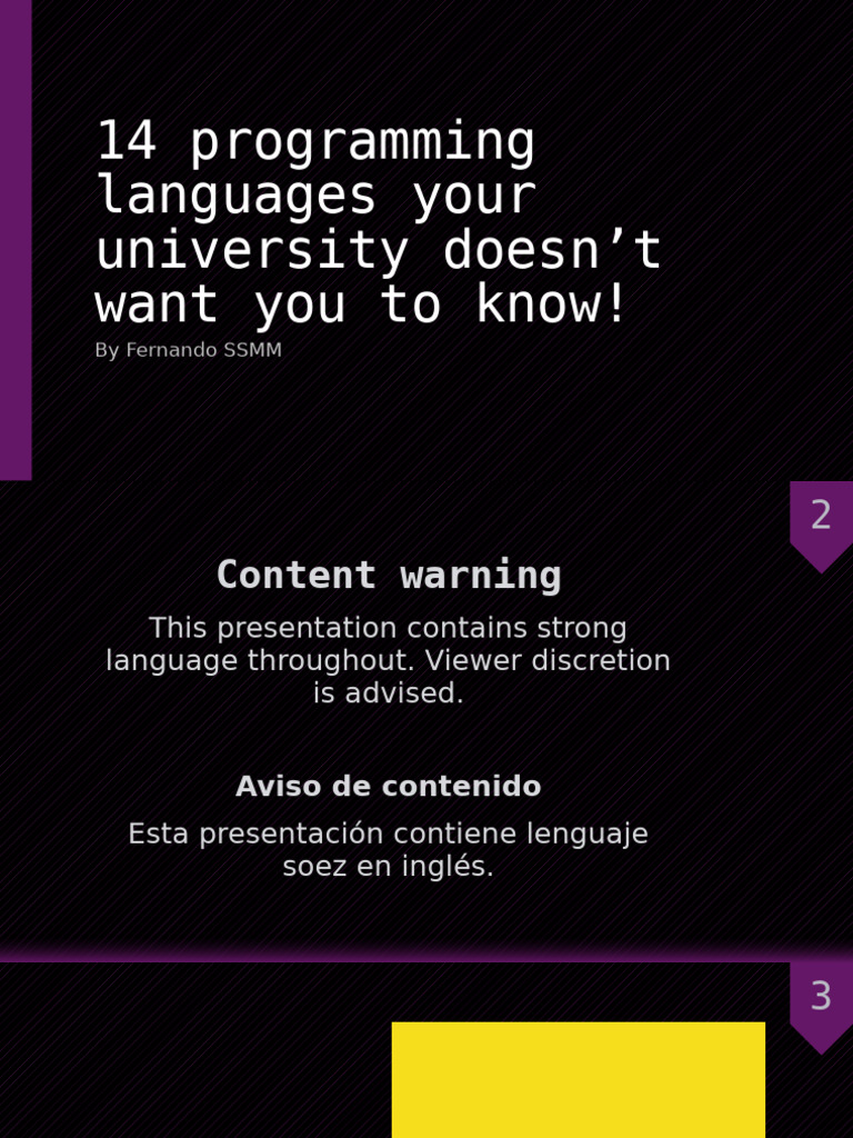 14 Programming Languages Your University Doesn't Want You To Know! A ...
