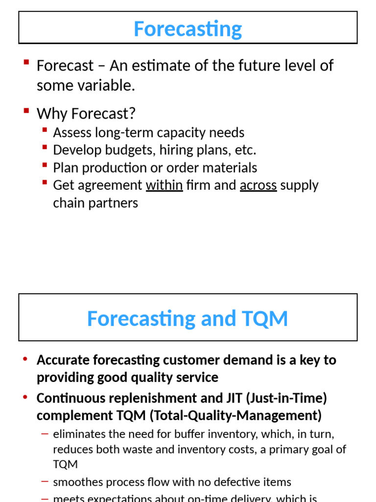 Forecasting | PDF | Forecasting | Moving Average