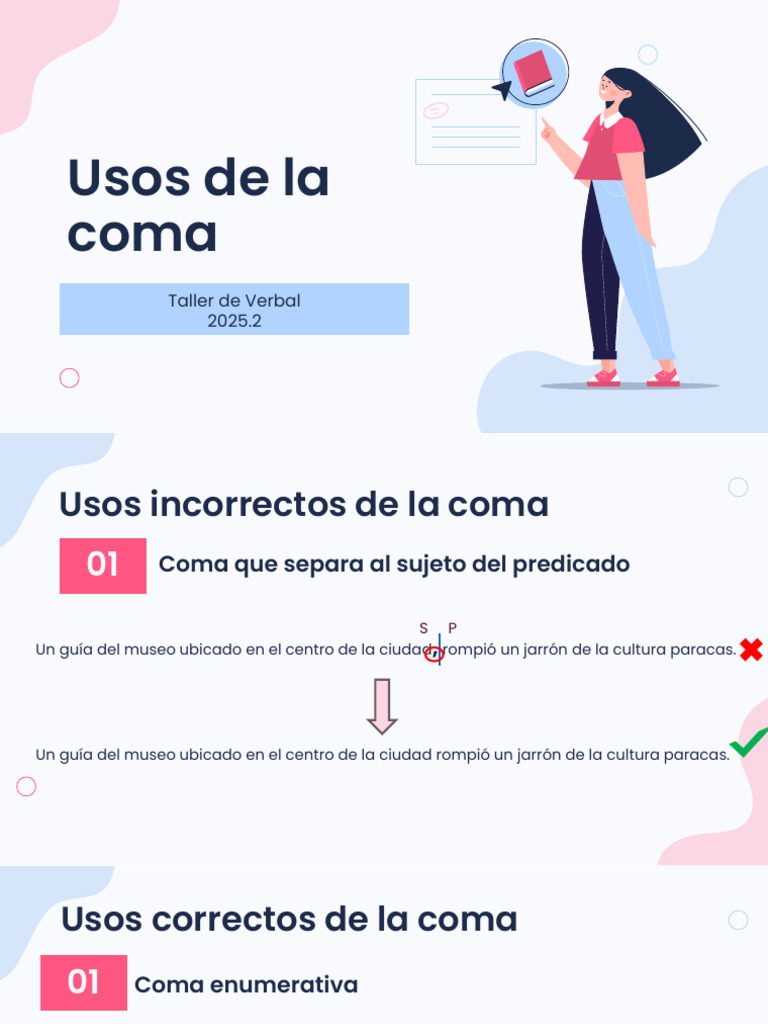 Sem2 PPT 2. Usos de La Coma (Horas 3 y 4) 2025.2 | PDF