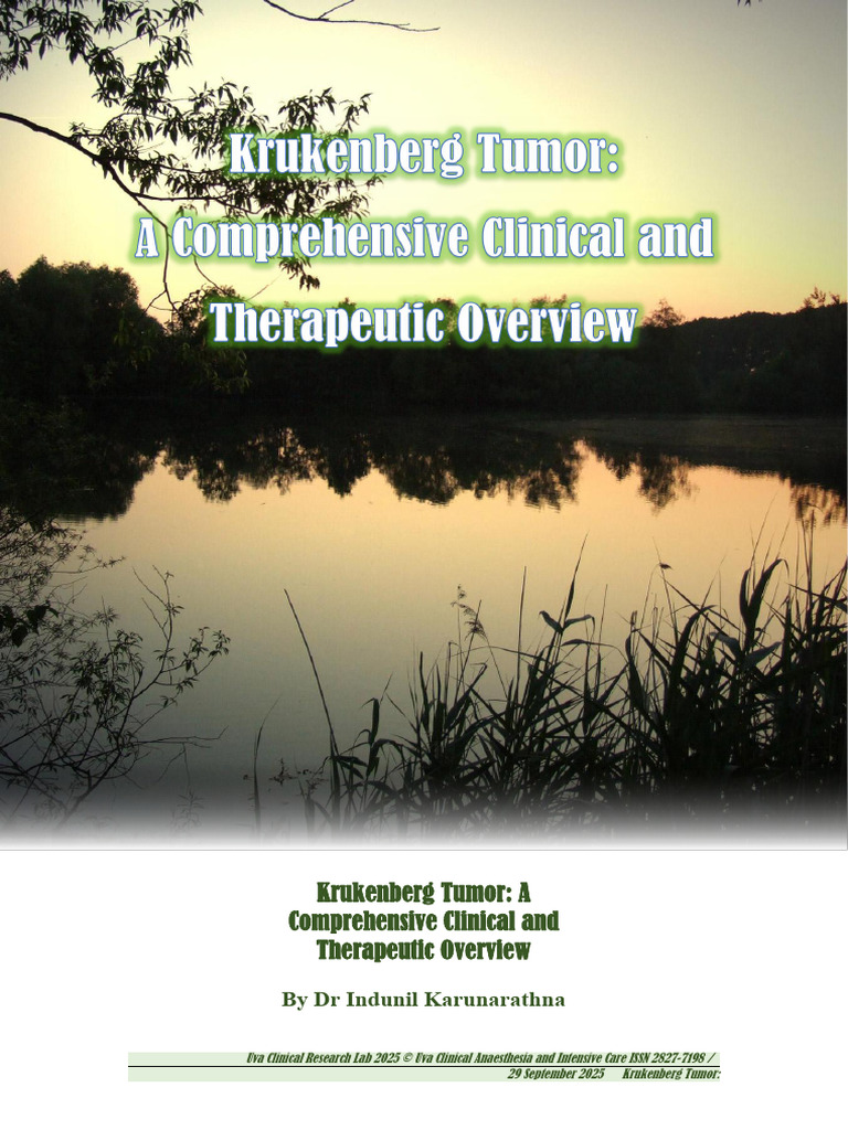 Krukenberg Tumor: Clinical Overview | PDF | Ovarian Cancer | Metastasis