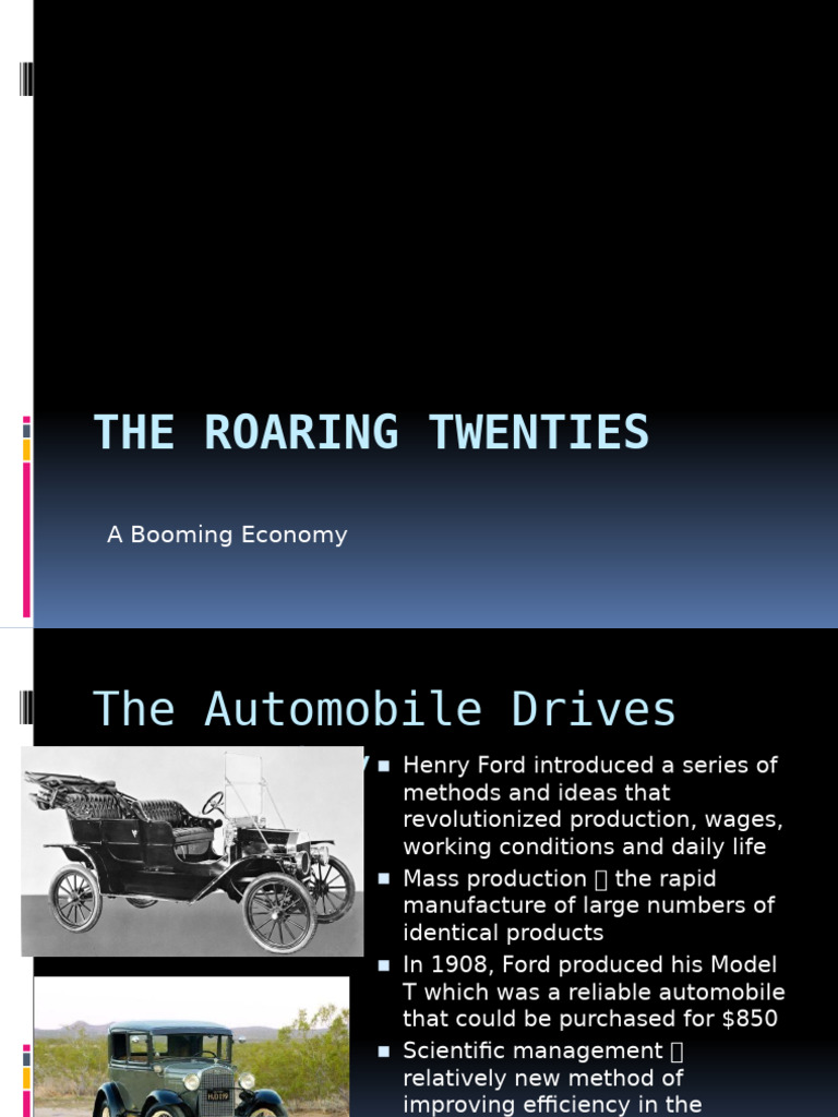 1920s - Booming - Economy and Busniess of Government - 2 | PDF | Calvin ...