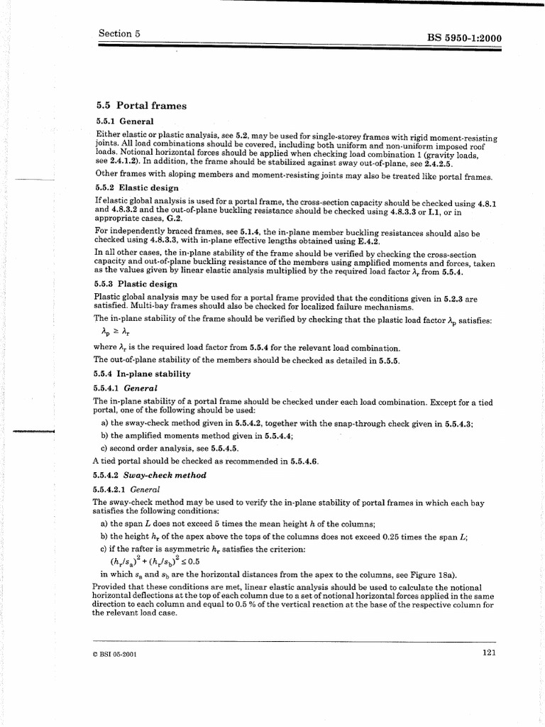 BS 5950-1-2000 Structural Use of Steelwork - Part131 | PDF