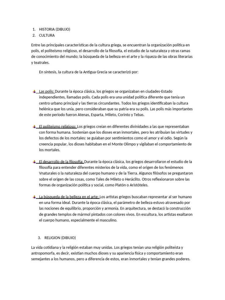 Cultura y Aportes de la Antigua Grecia | PDF | Antigua Grecia | Grecia ...