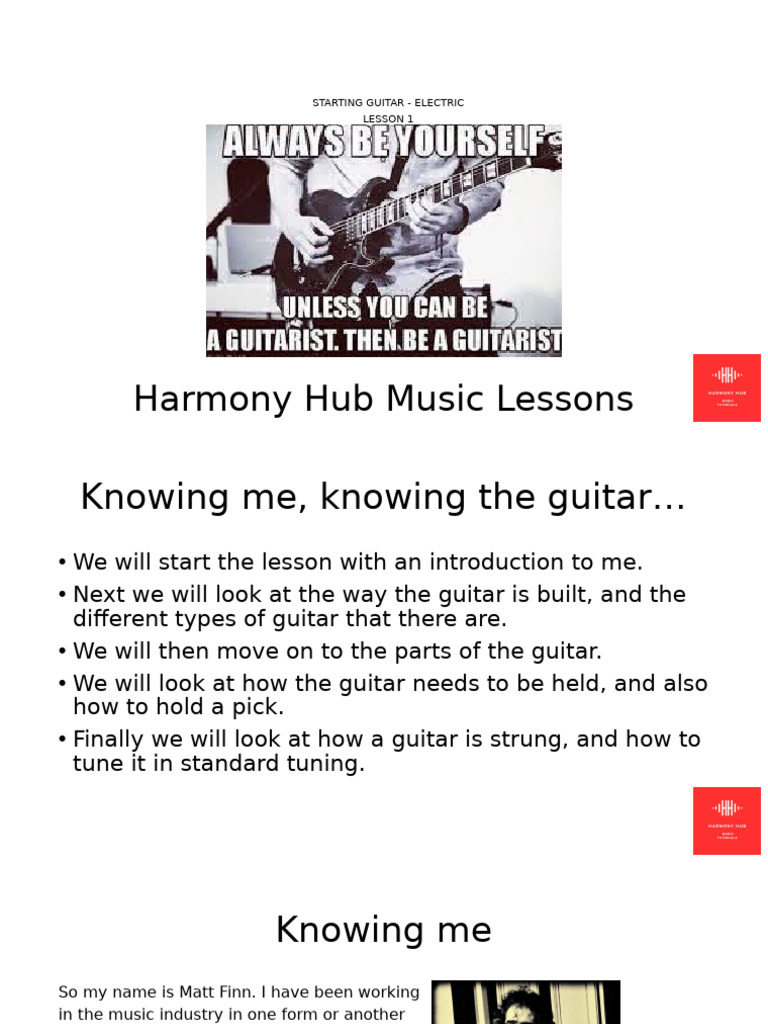 Electric Guitar Basics for Beginners | PDF | Guitars | European Musical ...