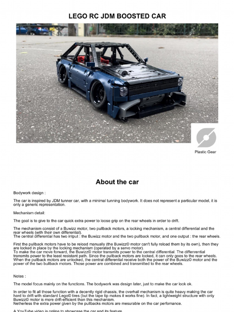 RC JDM Boosted Car | PDF