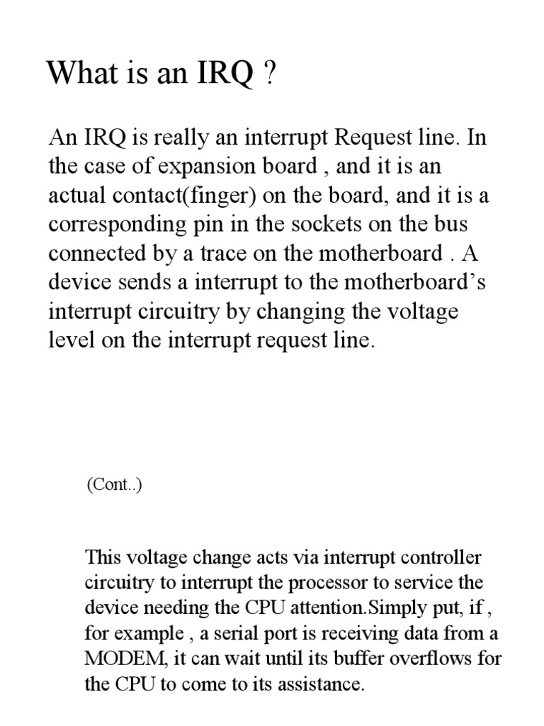 Chap8-10 - IRQ & DMA | PDF | Computer Architecture | Office Equipment