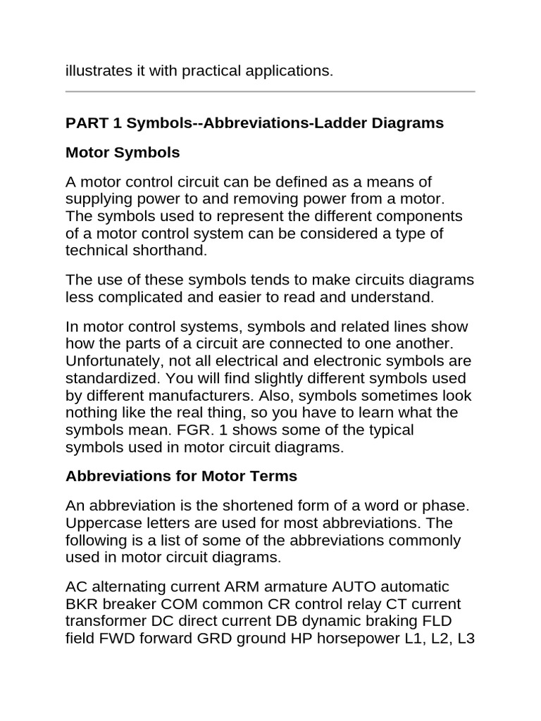 Electrical Drawings Explained 3 | PDF | Electric Motor | Electrical ...