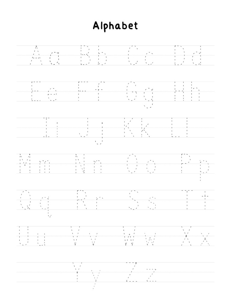 Traceable Alphabet | PDF