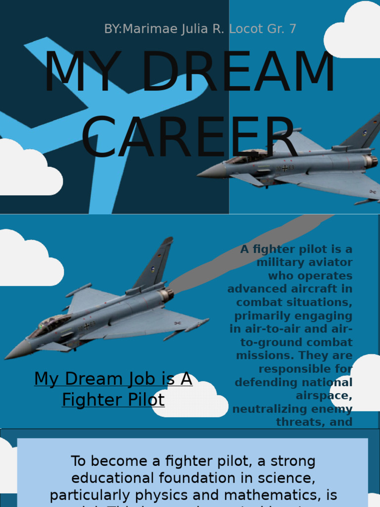 My Dream Career as a Fighter Pilot | PDF
