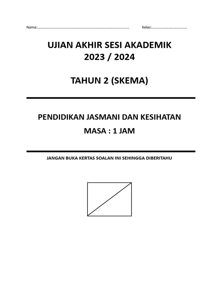 PJPK Th2 Uasa at Aras 2023 (Skema) | PDF