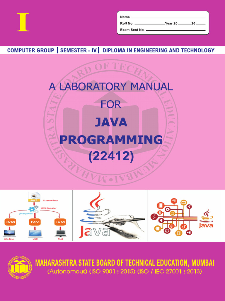 JAVA Programming - Lab Manual | PDF