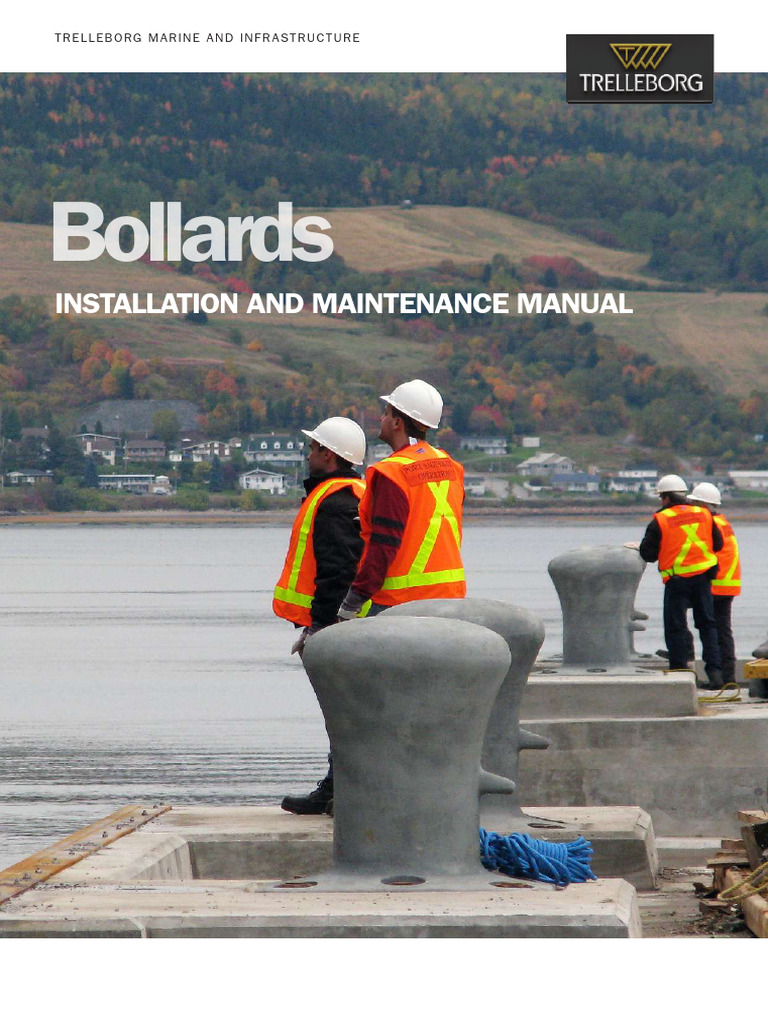 TRELLEBORG Bollards Installation and Maintenance Manual | PDF | Screw | Concrete