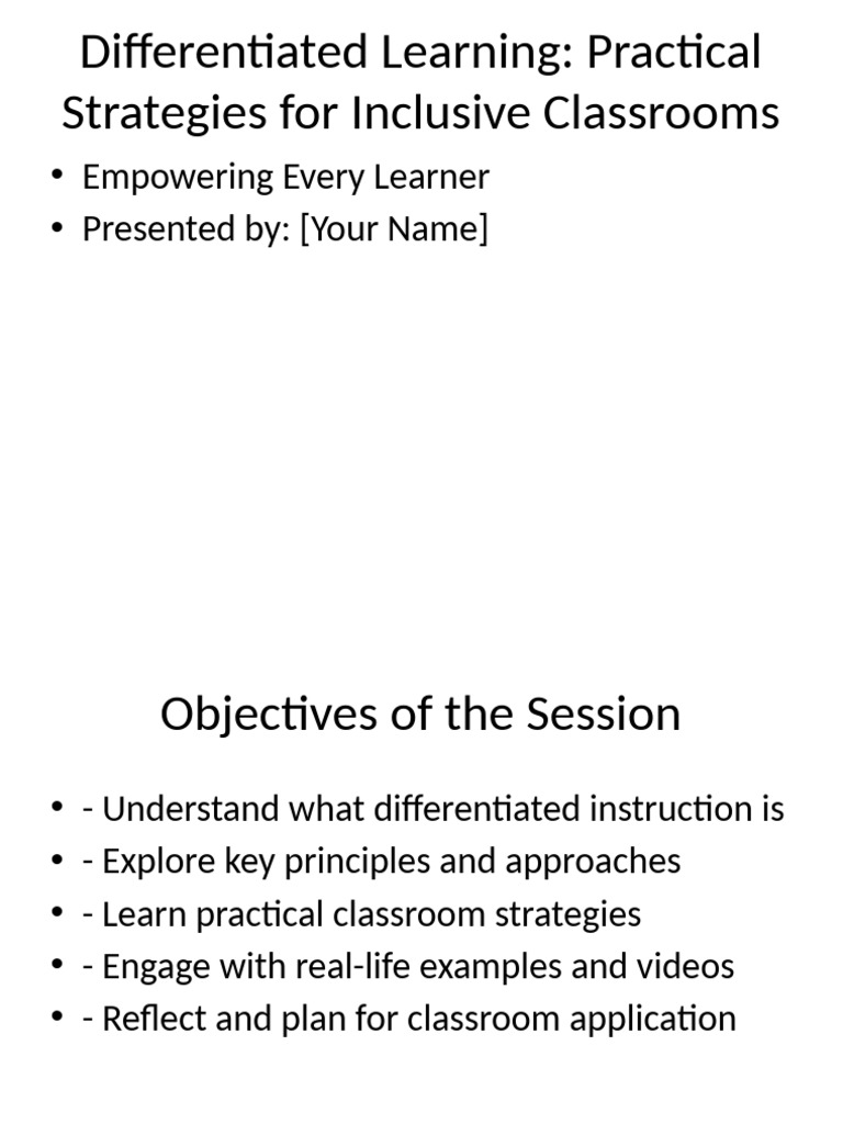 Differentiated Learning Training With Videos | PDF | Differentiated ...