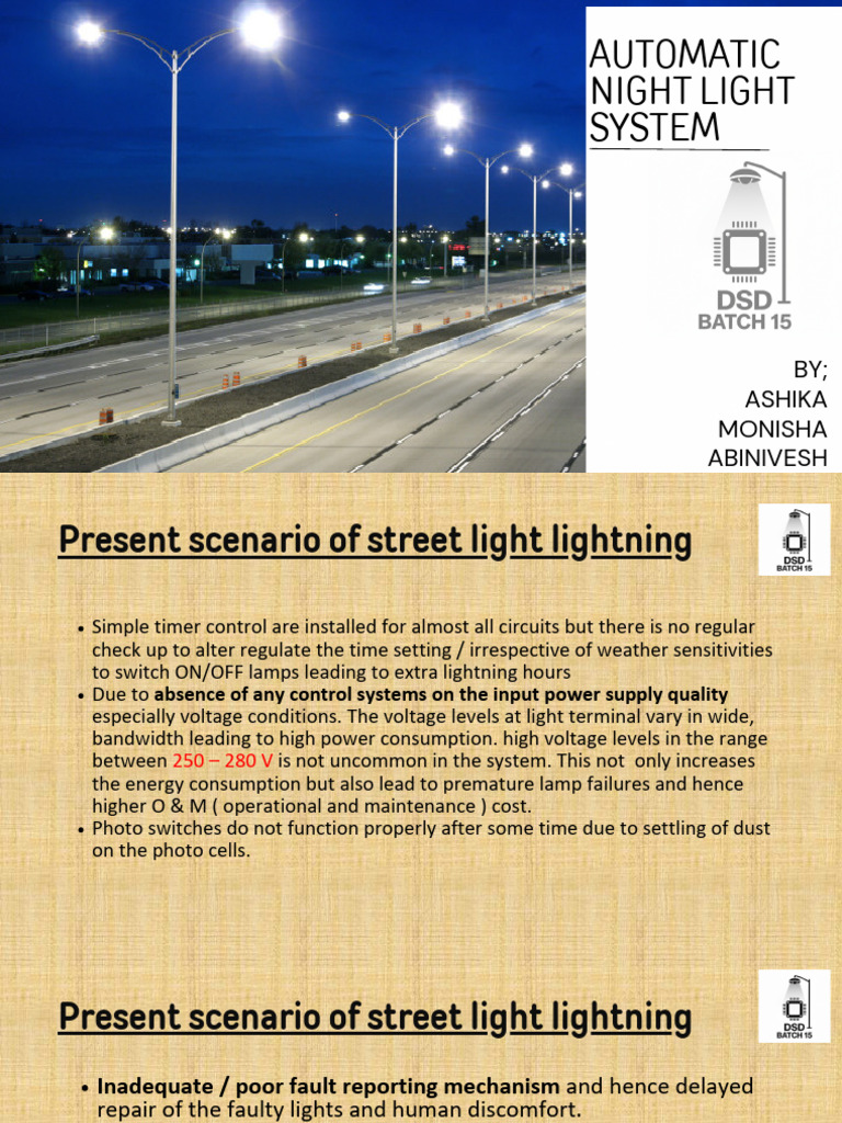 Street Light System - PPTX 20250925 013046 0000 | PDF | Street Light ...