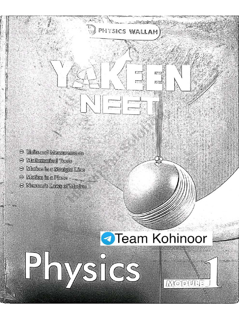 Yakeen Physics Module 1 (2026) | PDF