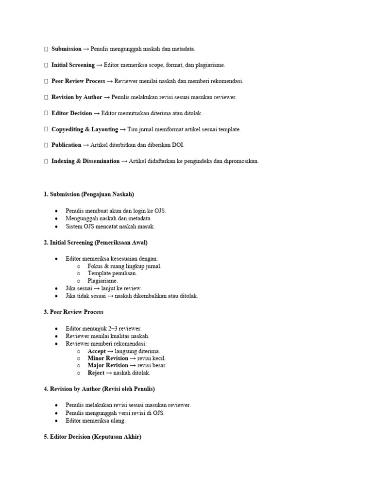 Proses Bisnis OJS Jurnal | PDF
