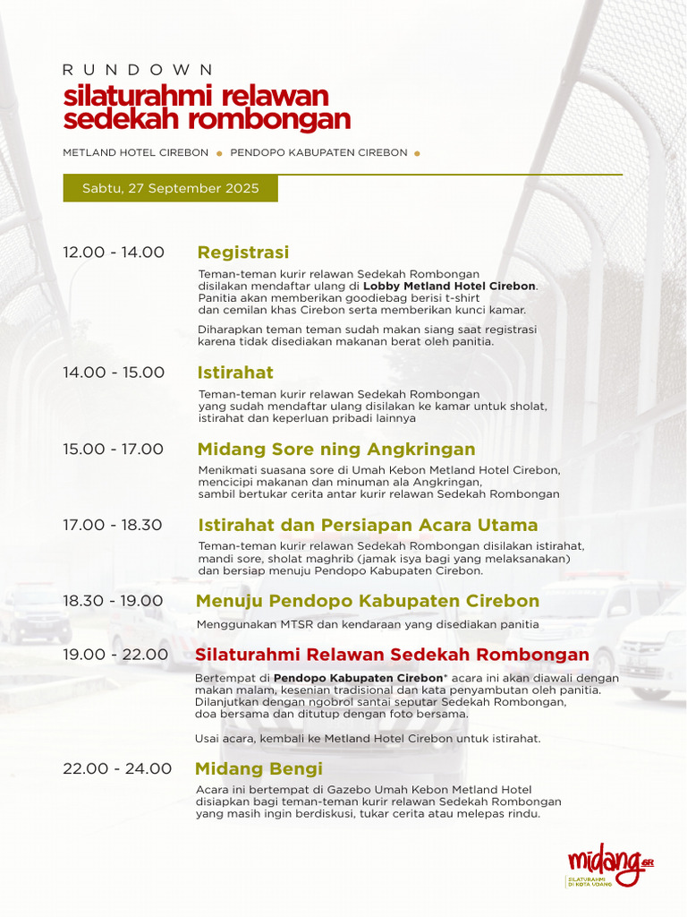 Midang - Rundown | PDF