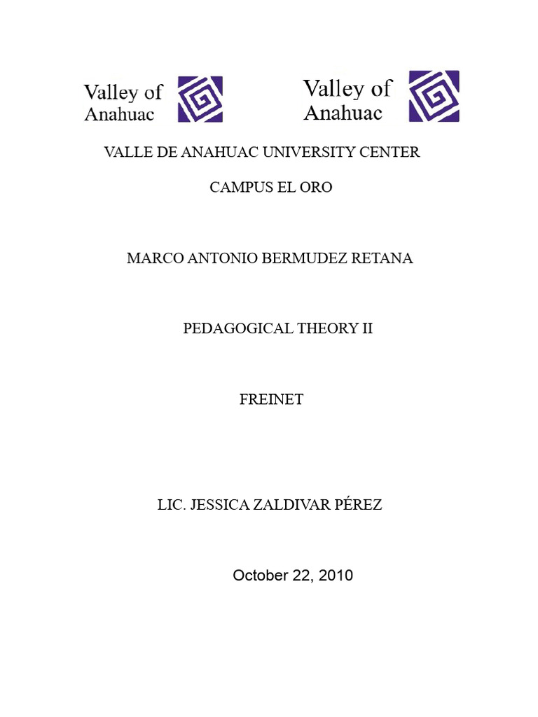 Characteristics of Freinet's Pedagogy | PDF | Pedagogy | Learning