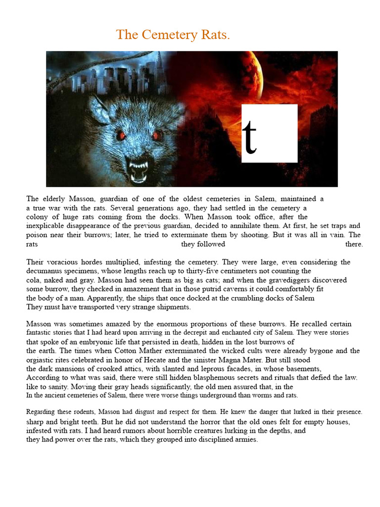 STORY, The Rats of The Cemetery. | PDF