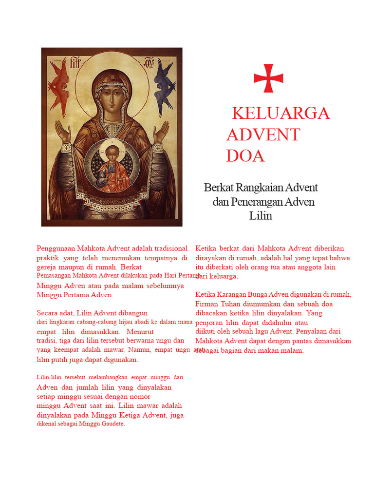 Rangkaian Doa dan Berkat Advent Keluarga | PDF