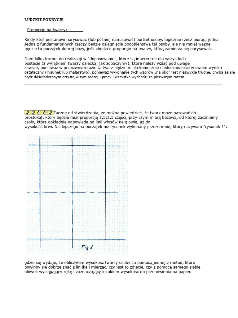 Proporcje Ludzkiej Twarzy | PDF