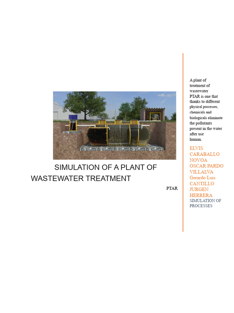 1st Progress Simulation of A WWTP | PDF | Sewage Treatment | Hydrology