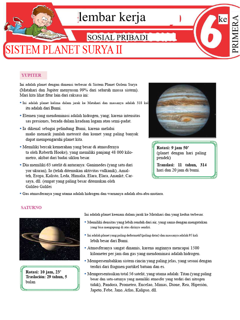 Fitur Utama Planet di Sistem Surya | PDF