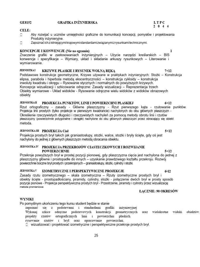 Grafika Inżynieryjna | PDF