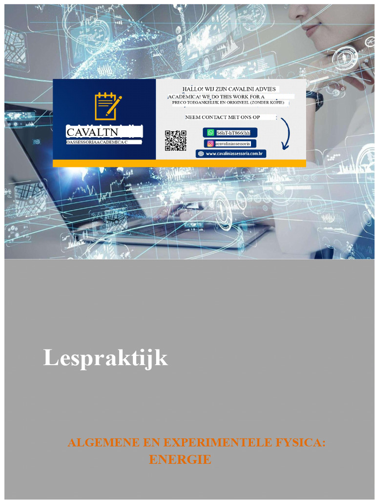 Lesplan Voor Praktische Les - Algemene en Experimentele Fysica ...