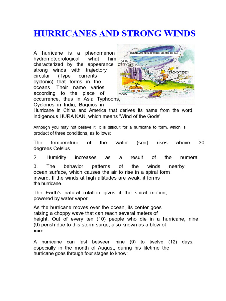 5 Hurricanes and Strong Winds | PDF | Tropical Cyclones | Wound